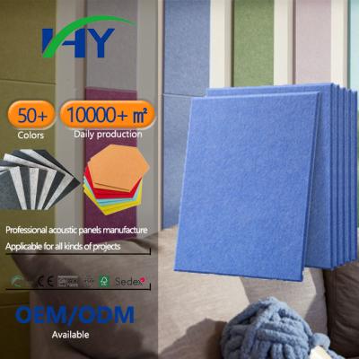 China 1220x2420mm Blue Acoustic Panel NRC 80% Home Sound Proof Panels For Walls for sale