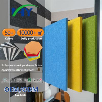 China Polyester Fiber Wall Acoustic Panels Studio Soundproofing Panels Color Customized for sale