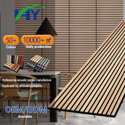 China Flame Retardant Lacewood Wood Slat Acoustic Panel For Office Meeting Room Renovation for sale