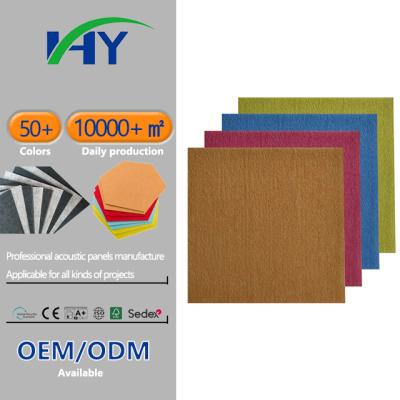 China 2420x1220mm PET Acoustic Panels Home Decoration Sound Proofing Wall Panel Color Customized for sale