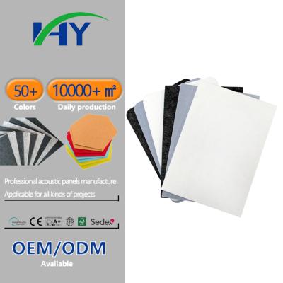 China 30x30cm PET Acoustic Board Sound Absorption Flame Retartant Sound Dampening Panels for sale