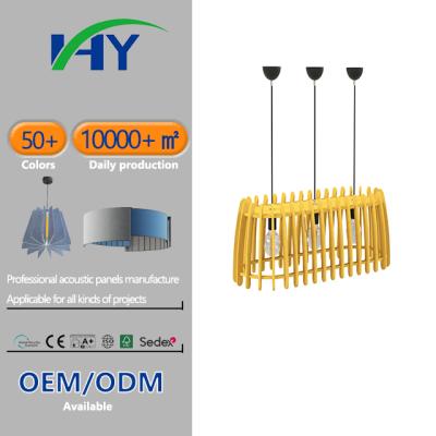 China Restaurant Decoration Acoustic Lighting PET Acoustic Ceiling Light Fixtures Customized for sale