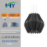 China Modern DIY Acoustic Ceiling Lights Eco Friendly PET Sound Absorbing Light Fixtures for sale