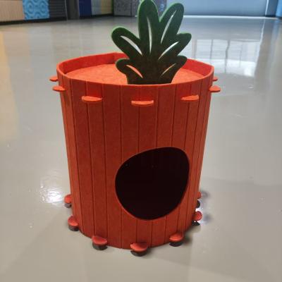China Eco Friendly PET Plastic Cat Cave For Home Decoration Sound Absorption for sale