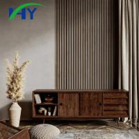 China Sound Absorption MDF Acupanel Acoustic Wood Panel Wood Slatted Wall Panels 2400x600mm for sale