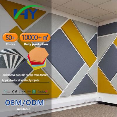 China Aesthetic Sound Absorption PET Acoustic Panels For Office Space Decoration 30x30cm for sale