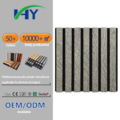China Arrow Figurd MDF Wood Slat Acoustic Panel For Office Building Decoration for sale