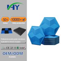 China Blue Home Acoustic Panel Foam For Decoration Flame Retardant for sale