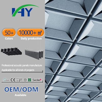 China Eco Acoustic Sound Absorbing Ceiling Material Customized For Hall Villa for sale