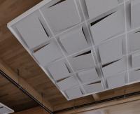 China Flame Retardant Eco PET Acoustic Ceiling Panels Custom Colors B1 Fireproof for sale