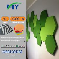 China Eco Friendly Material PET Hexagon Acoustic Wall Panels Sound Absorption for sale