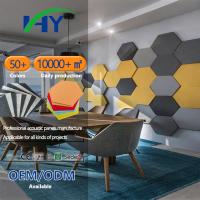 China Wall Decoration Hexagon Acoustic Panels 25x30cm Sound Absorption for sale