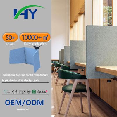 China Aesthetic PET Acoustic Desk Divider For Office Space Sound Absorption for sale