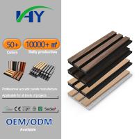 China Villa Decoration Sound Absorption Wood Slat Acoustic Panel with MDF Eco-Friendly for sale