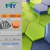 China Shape Customized Hexagon Acoustc Panels for Wall Decor Sound Absorption for sale