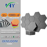 China 9mm Aesthetic Hexagon Acoustic Panels Eco-Material Flame Retardant for sale