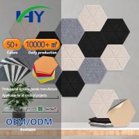 China 30*25cm Hexagon Acoustic Panels High Performance Sound Absorption on Wall for sale