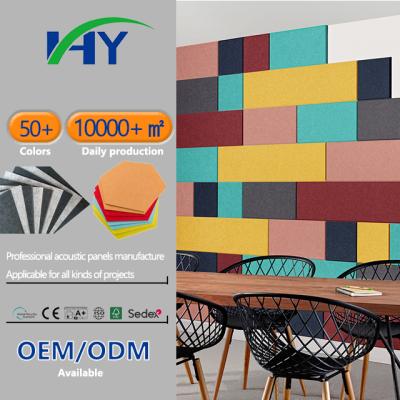 China Wall Decoration Acoustic Wall Panel with Eco-Friendly PET Material for sale