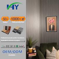 China Swiss Grey Oak Wood Slat Acoustic Panel Customized Wall Decoration for sale