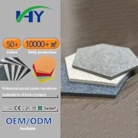 China 25*30cm High Performance Sound Absorption Hexagon Acoustic Panels for sale