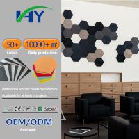 China Aesthetic Modern Hexagon Acosutic Panels for Home Decoration Sound Absorption for sale