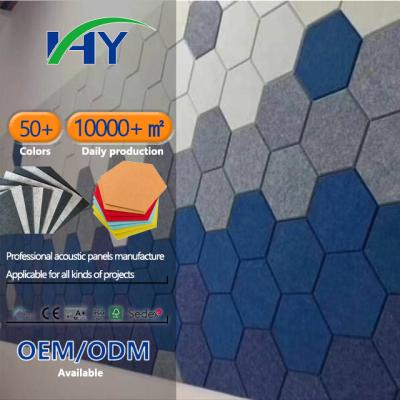 China High Quality PET Acoustic Wall Panel with Flame Retardant Material for sale
