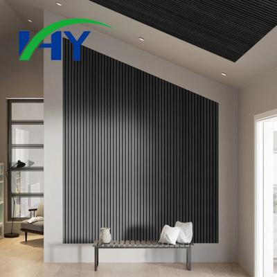 China Sound Absorption Wood Slat Acoustic Panel For Home Theater And Media Room for sale