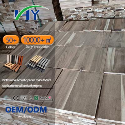 China Wood Slat Acoustic Panel With Class A Fire Rating And Sound Absorption for sale