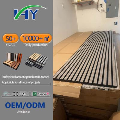 China Wood Slat Acoustic Panel For Noise Control In Commercial Spaces for sale