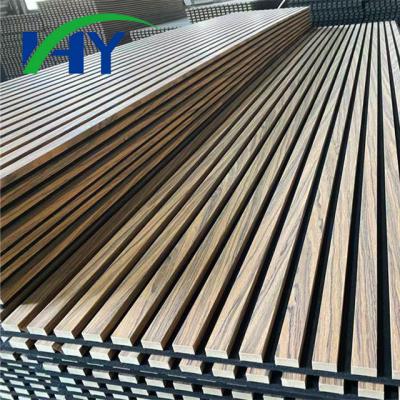 China Flame Retardant And Sound Absorbing Wood Slat Acoustic Panel for sale