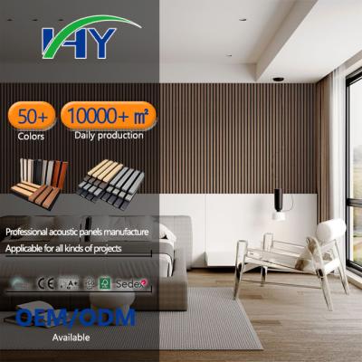 China Wood Slat Acoustic Panel For Decorative Wall And Ceiling Solutions for sale
