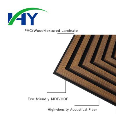 China Wood Slat Acoustic Panel With Custom Colors And Flame Retardant Properties for sale