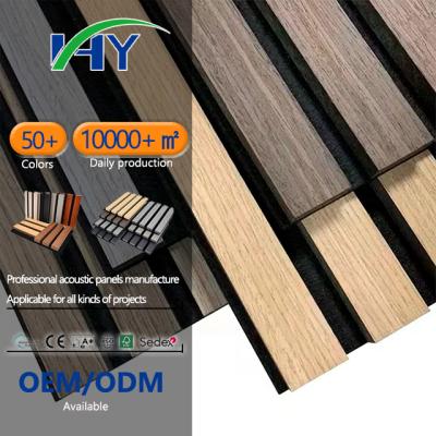 China Wood Slat Acoustic Panel With Low VOC Emissions And Eco Friendly Finish for sale