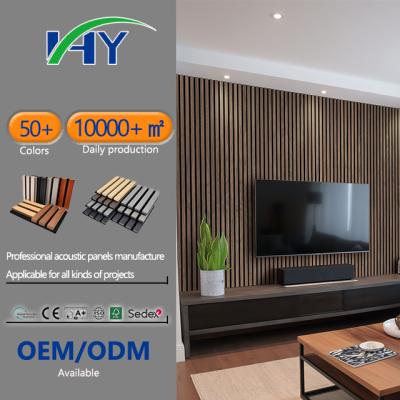China Wood Slat Acoustic Panel For Sound Treatment In Home Theaters for sale