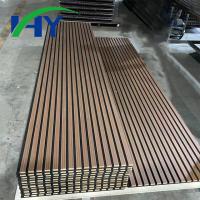 China Customized Wood Slat Acoustic Panel With Integrated Sound Absorption for sale