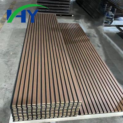 China Customized Wood Slat Acoustic Panel With Integrated Sound Absorption for sale