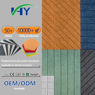 China Wall Mounted PET Acoustic Panels Customized Flame Retardant For Noise Reduction for sale