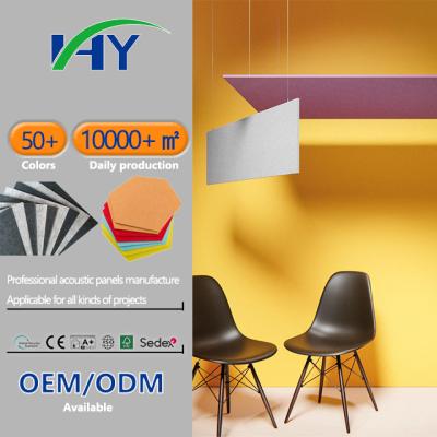China Ceiling PET Acoustic Wall Panels Flame Retardant And Customized For Sound Absorption for sale