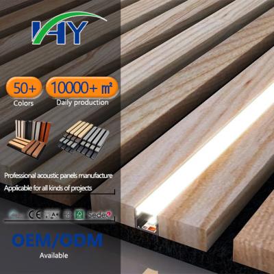 China Wood Slat Acoustic Panel For Effective Sound Absorption And Noise Control for sale