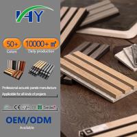 China Wood Slat Acoustic Panel With Enhanced Sound Absorption And Fire Rating for sale