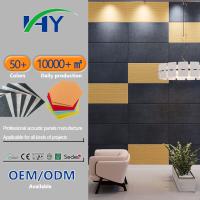 China Sound Absorbing Acoustic Wall Panel Made From Recycled PET For Interior Spaces for sale