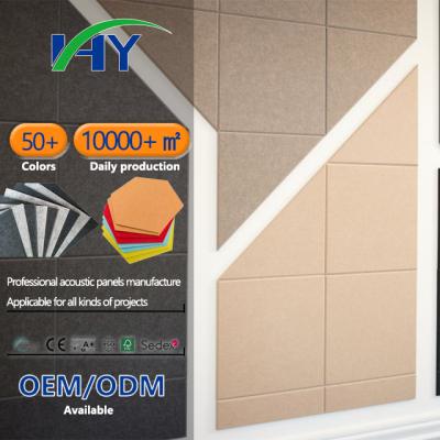 China PET Acoustic Wall Panel With Custom Colors And Flame Retardant Safety Features for sale