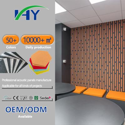 China Eco Friendly Sound Absorption Acoustic Wall Panel Made With Custom PET Panels for sale