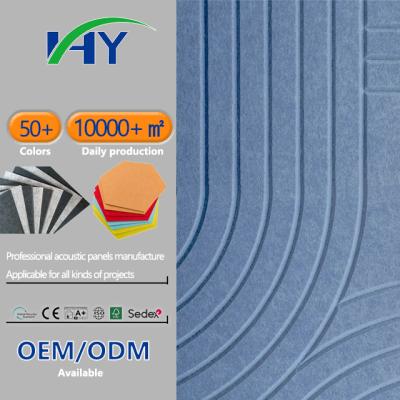 China Noise Reducing Acoustic Wall Panel Using Customizable And Flame Retardant PET for sale