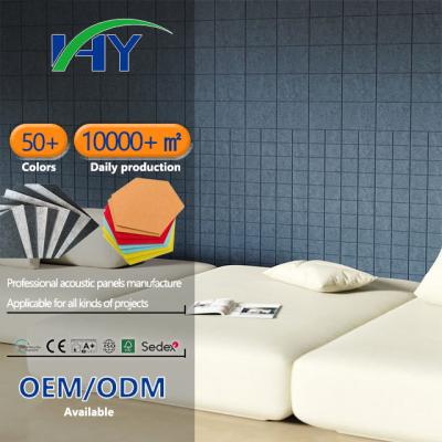 China PET Material Acoustic Wall Panel Offering Custom Designs And Sound Absorption for sale