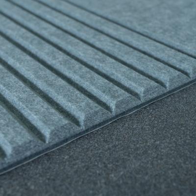 China Flame Retardant Sound Absorbing Acoustic Wall Panel With Custom PET Material for sale