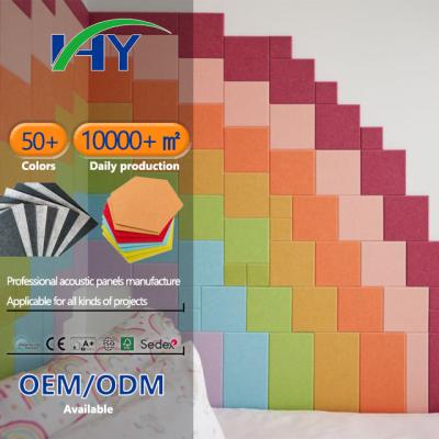 China Custom Built Acoustic Wall Panel With PET And Flame Retardant Sound Absorption for sale