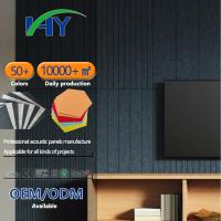 China Customizable Acoustic Wall Panel Made From Sound Absorbing Flame Retardant PET for sale