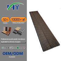 China Wood Slat Acoustic Panel With Flame Retardant And Sound Absorption For Office Use for sale