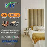 China Flame Retardant Wood Slat Acoustic Panel With Sound Absorption For Commercial Use for sale